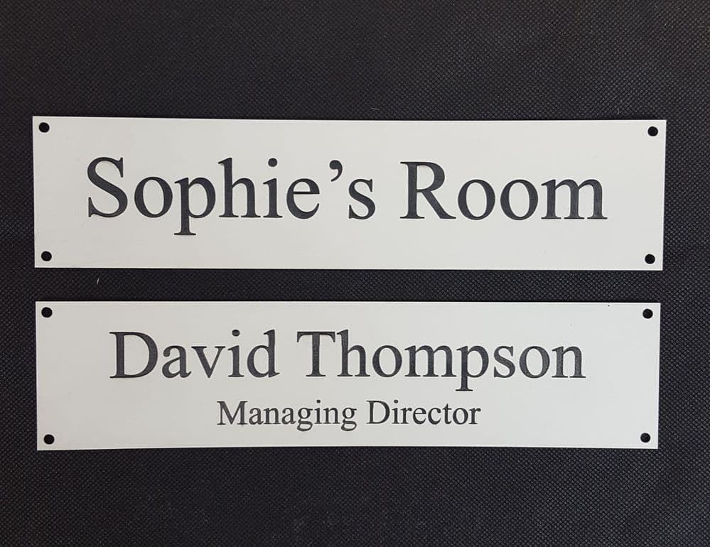 Acrylic Door Sign - Perfect for Office or Room - Engrave with Your Text