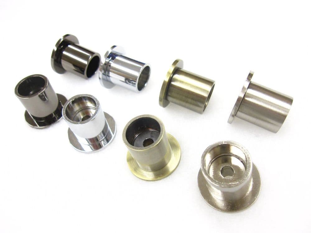 2 Curtain pole recess brackets for 19mm diameter rods Wardrobe rail ...