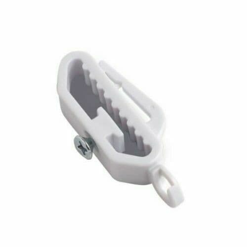 2 SPEEDY STREAMLINE CURTAIN TRACK END STOPS - HOOKS STOPPERS FOR RAILS