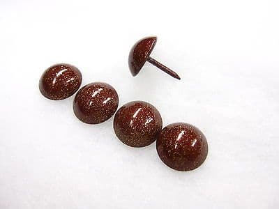 250 Red wine gold glitter upholstery nails 16mm head Special H16 Heico ...