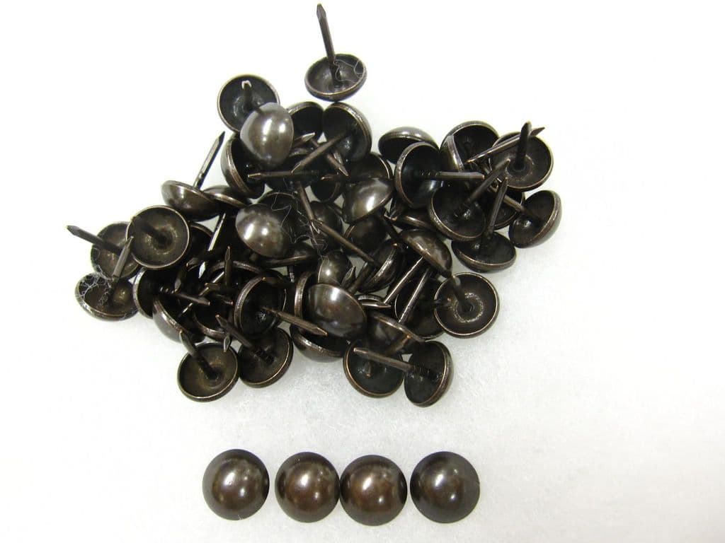 500 Dark Antique black Upholstery Nails Craft Tacks Wood Pin Fabric Sewing
