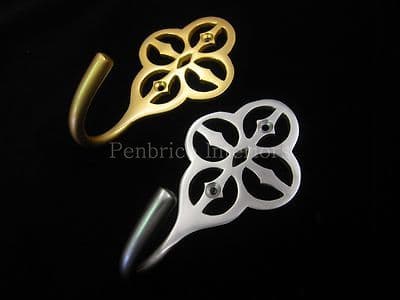 Large Celtic hook - Multi use curtain tassel wall hook - Gothic