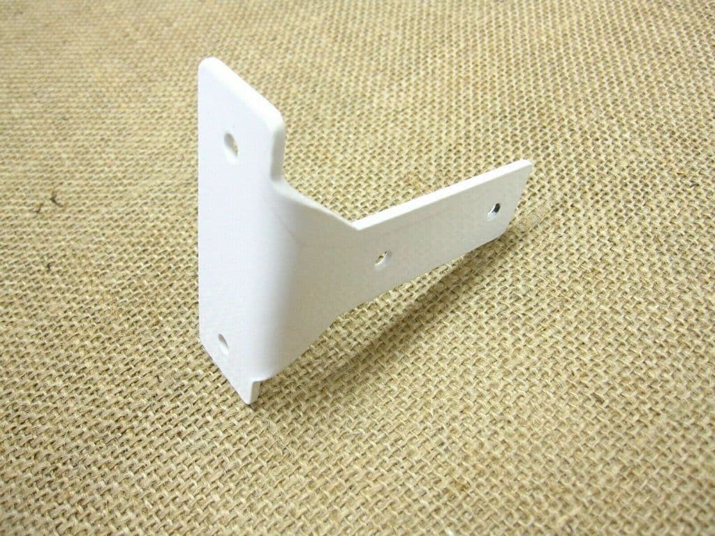 White T Bracket Support for Curtain Pelmet Boards 84mm Tee
