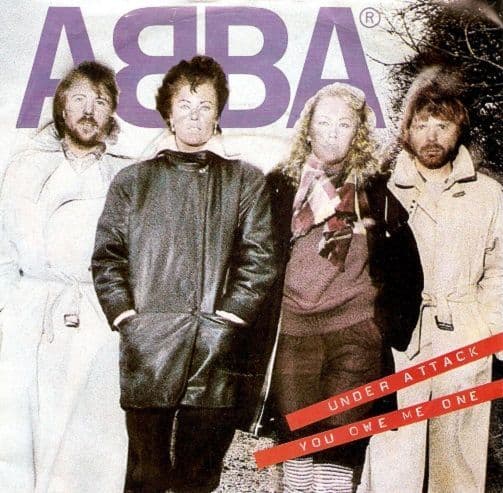 ABBA Under Attack Vinyl Record 7 Inch Epic 1982