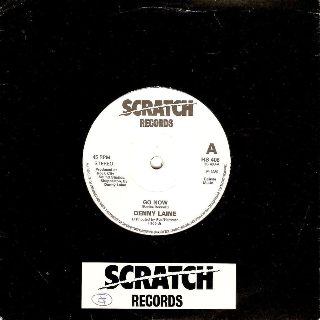 DENNY LAINE Go Now Vinyl Record 7 Inch Scratch 1980