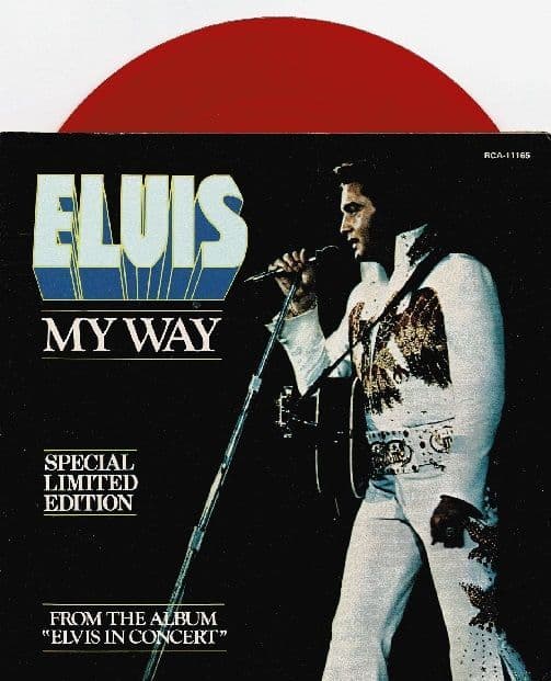 ELVIS PRESLEY My Way Vinyl Record 7 Inch Canadian RCA 1977 Red Vinyl