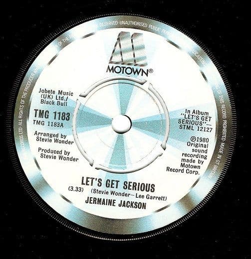 JERMAINE JACKSON Let s Get Serious Vinyl Record 7 Inch Motown 1980