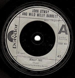 John Otway and Wild Willy Barrett Really Free Vinyl Record 7 Inch ...