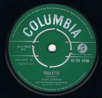 RUSS CONWAY Roulette 7" Single Vinyl Record 45rpm Columbia 1959