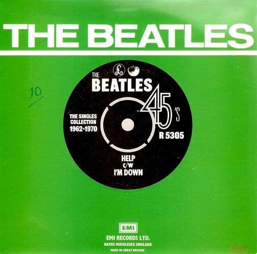 THE BEATLES Help Vinyl Record 7 Inch Parlophone 1976