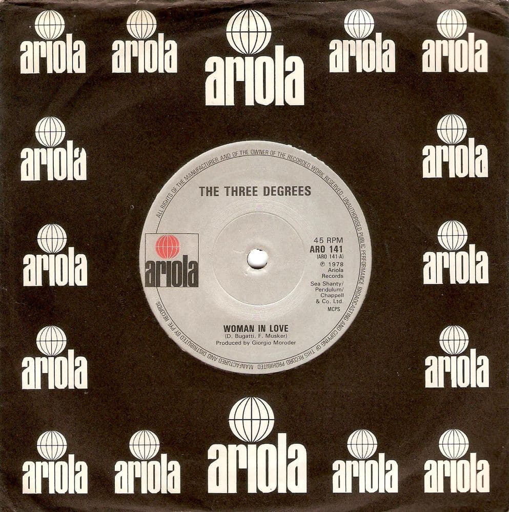 THE THREE DEGREES Woman In Love Vinyl Record 7 Inch Ariola 1979