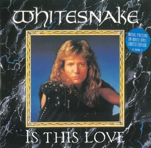 WHITESNAKE Is This Love Vinyl Record 12 Inch EMI 1987 White Vinyl