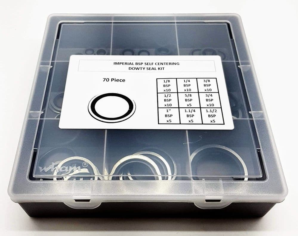 70 Pce BSP Dowty Bonded Seal Kit