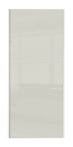 Classic Single panel White frame/ Soft white glass panel door